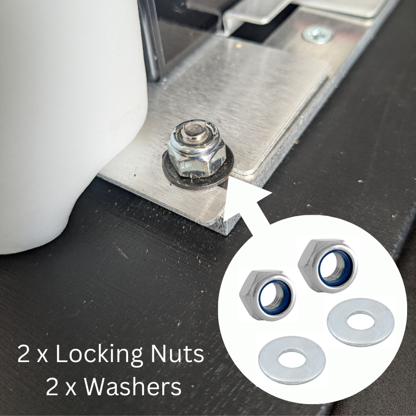 1/4" Locking Nuts and Washers for Floor Mounting Kit