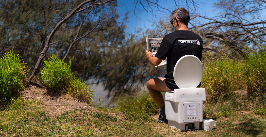 Dry Flush Portable Toilet for Camping | Dry Flush